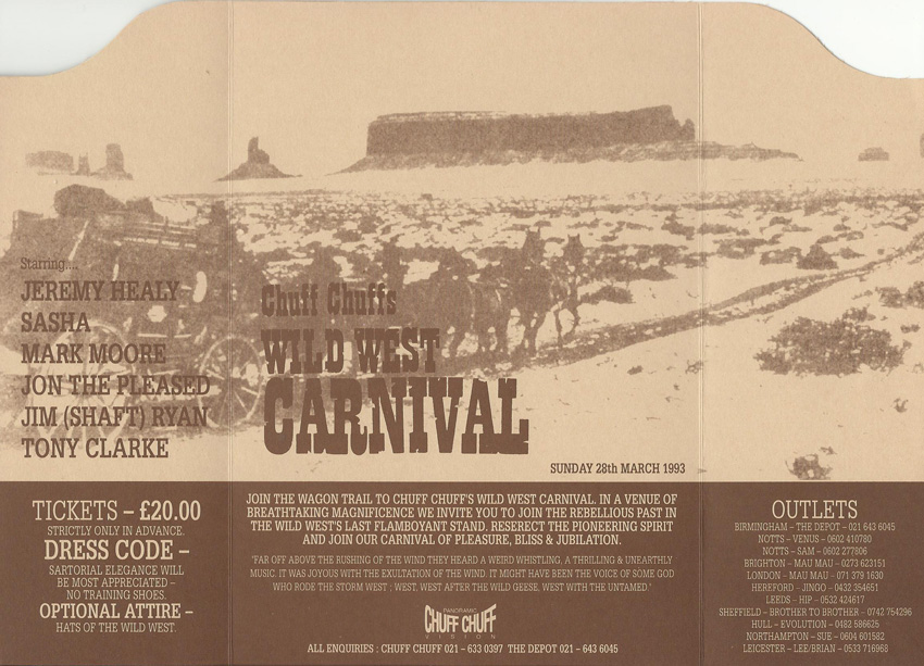 Jim Shaft Ryan @ Chuff Chuff 'Wild West Carnival' 28-3-93 | Old Skool ...